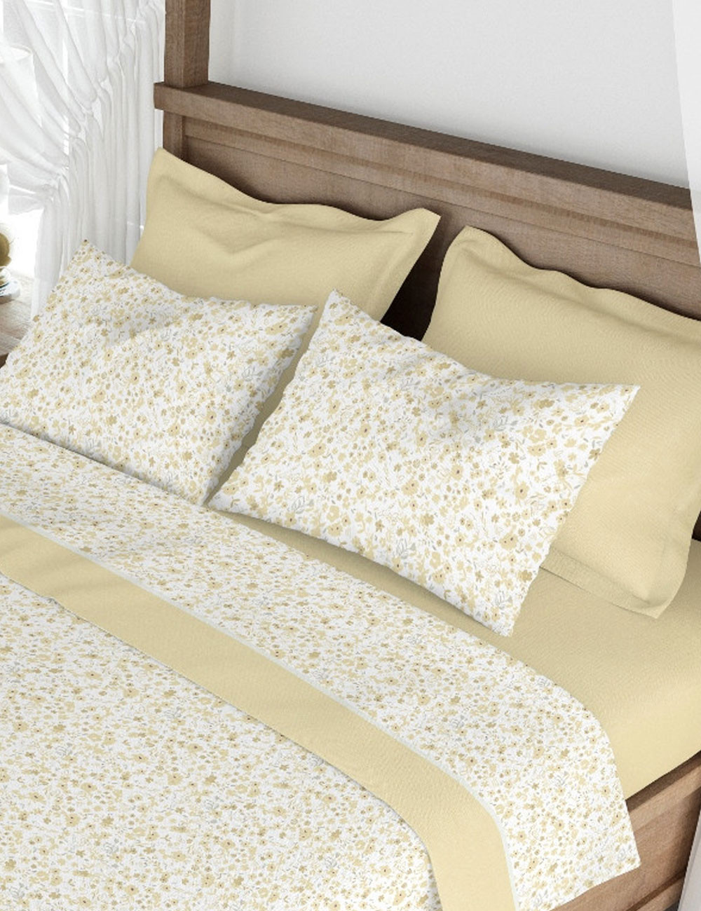 Juego de Sábanas 3 Piezas con Estampado Floral Elisabette | AtenasCasa